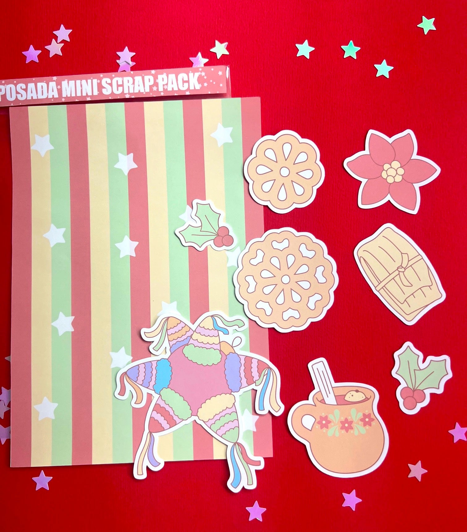 Mexican Posada MINI Scrap Pack – Creativity and Ink