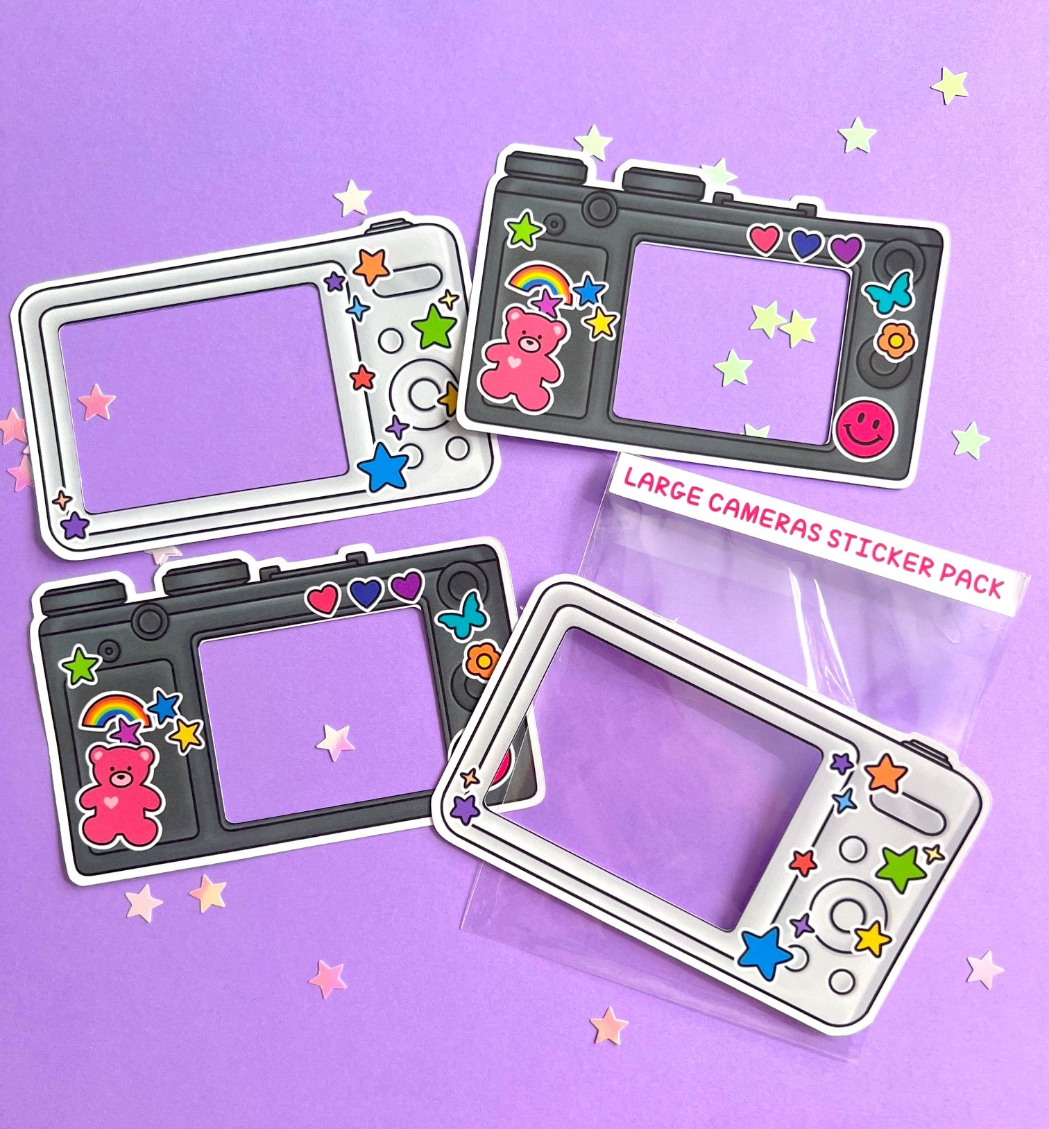 Large Cameras MINI Sticker Pack – Creativity and Ink